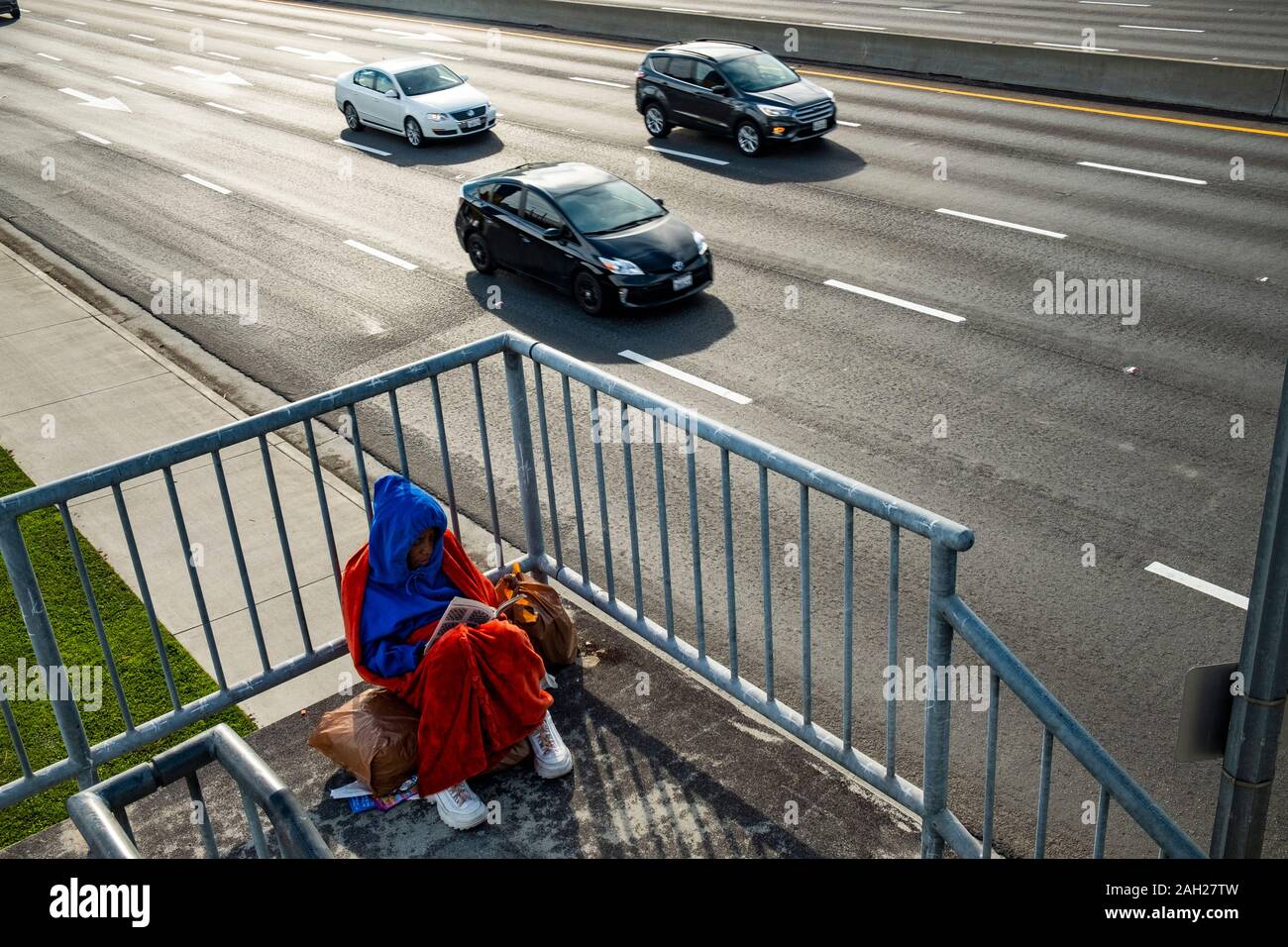 Homeless person near Los Angeles International Airport - LAX Los ...