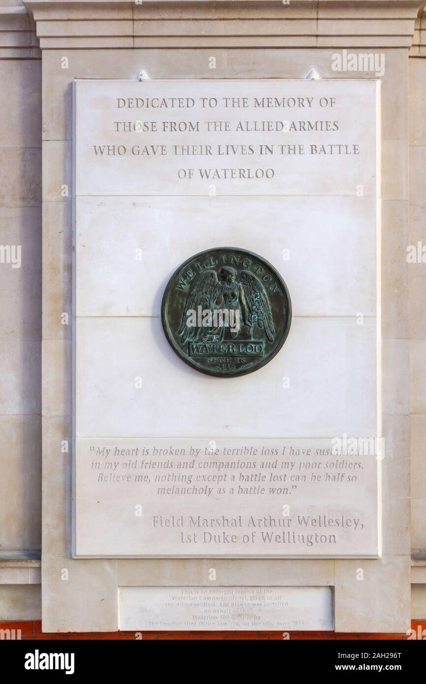 Memorial to those of the Allied Armies who died in the Battle of ...