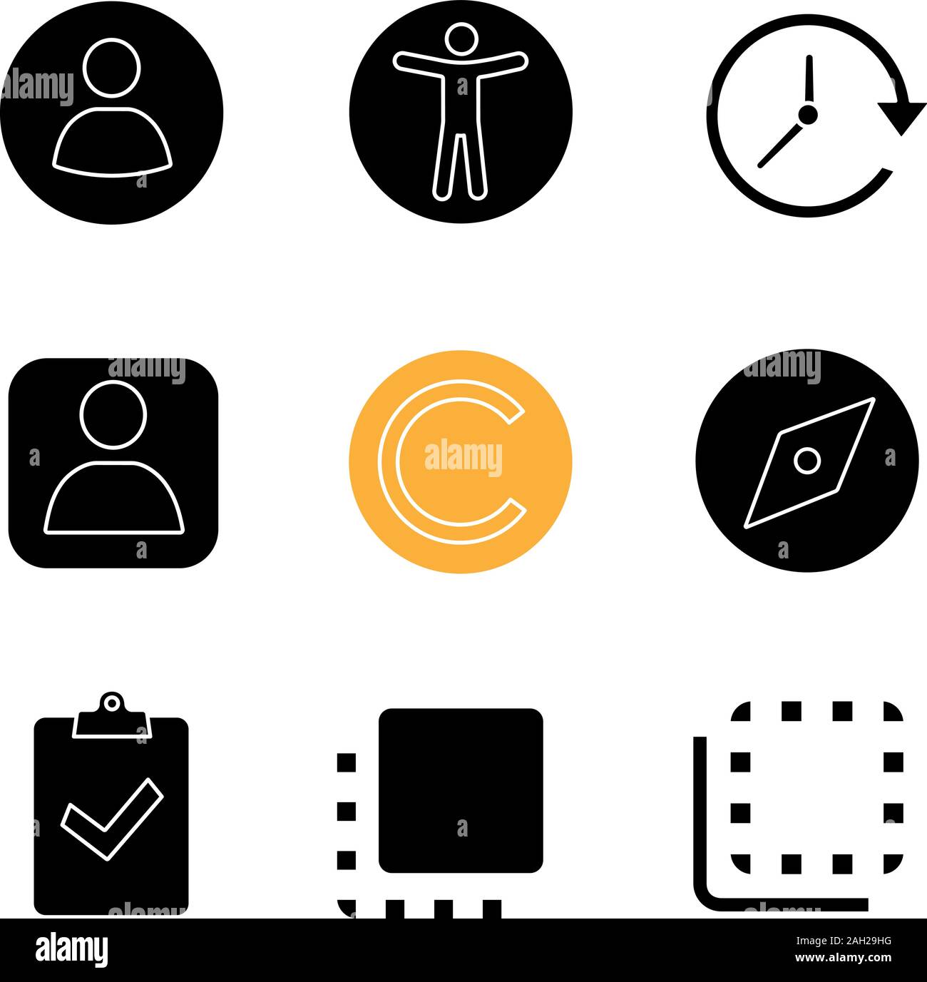 Back button icons pack hi-res stock photography and images - Alamy