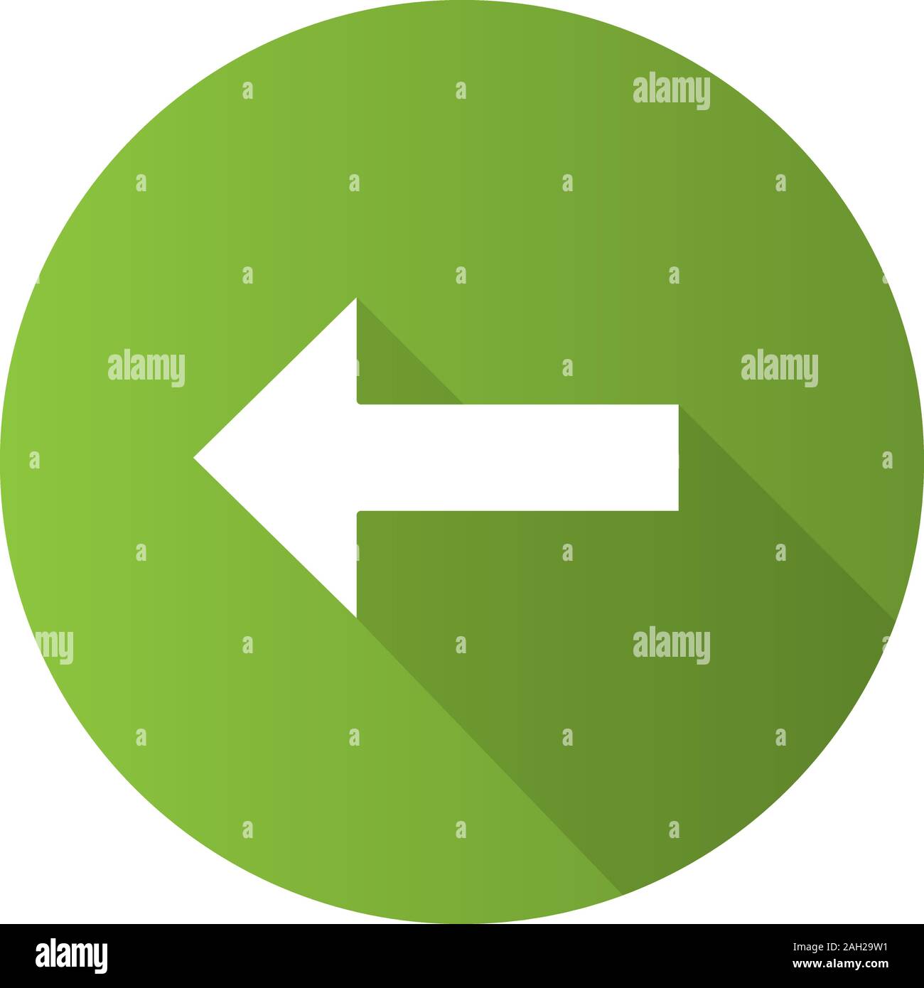 Keyboard backspace button flat design long shadow glyph icon. Back ...