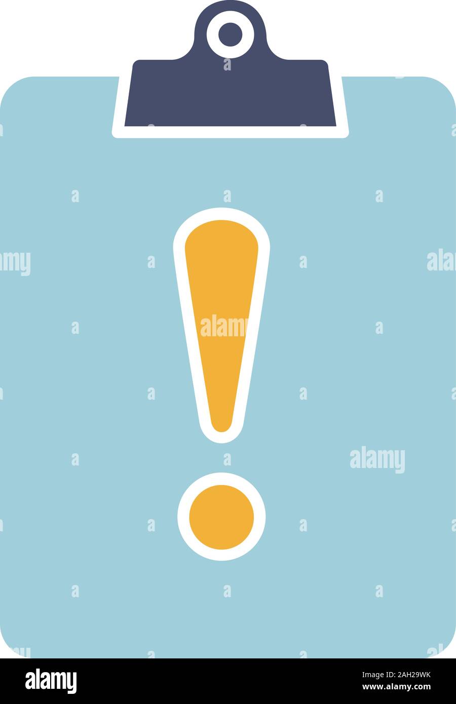 Assignment late glyph color icon. Silhouette symbol on white background ...