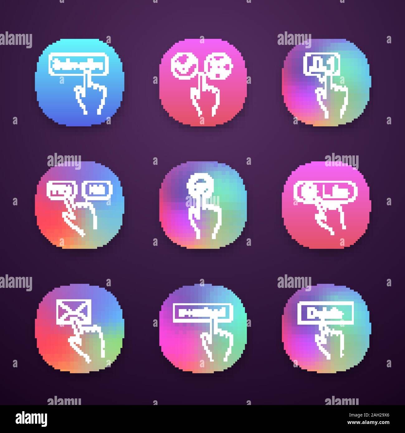 Hand cursor delete button hi-res stock photography and images - Alamy