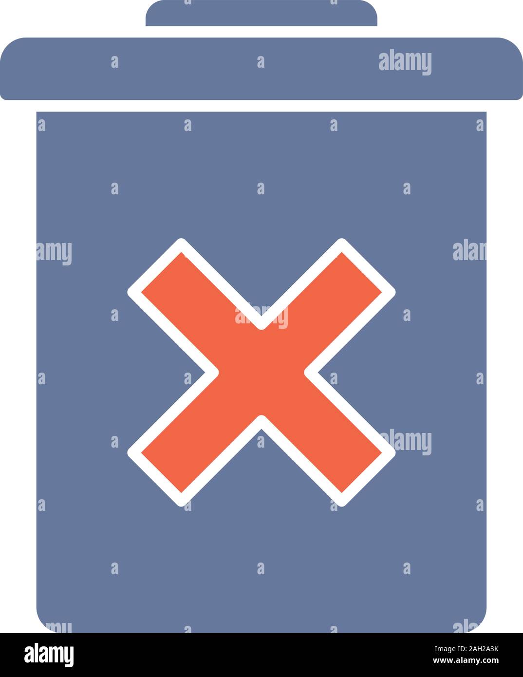 Delete forever button glyph color icon. Dustbin. Garbage can, trashcan ... Delete forever button glyph color icon. Dustbin. Garbage can, trashcan ...