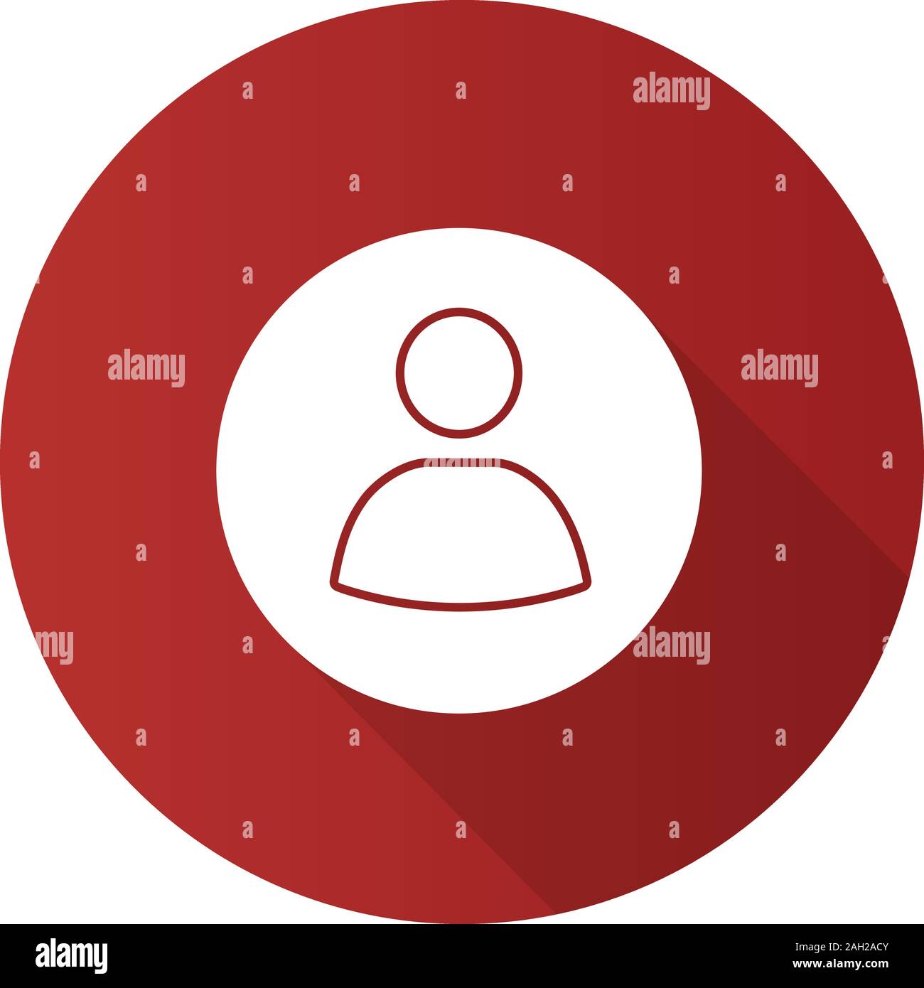 User account circle flat design long shadow glyph icon. User profile ...