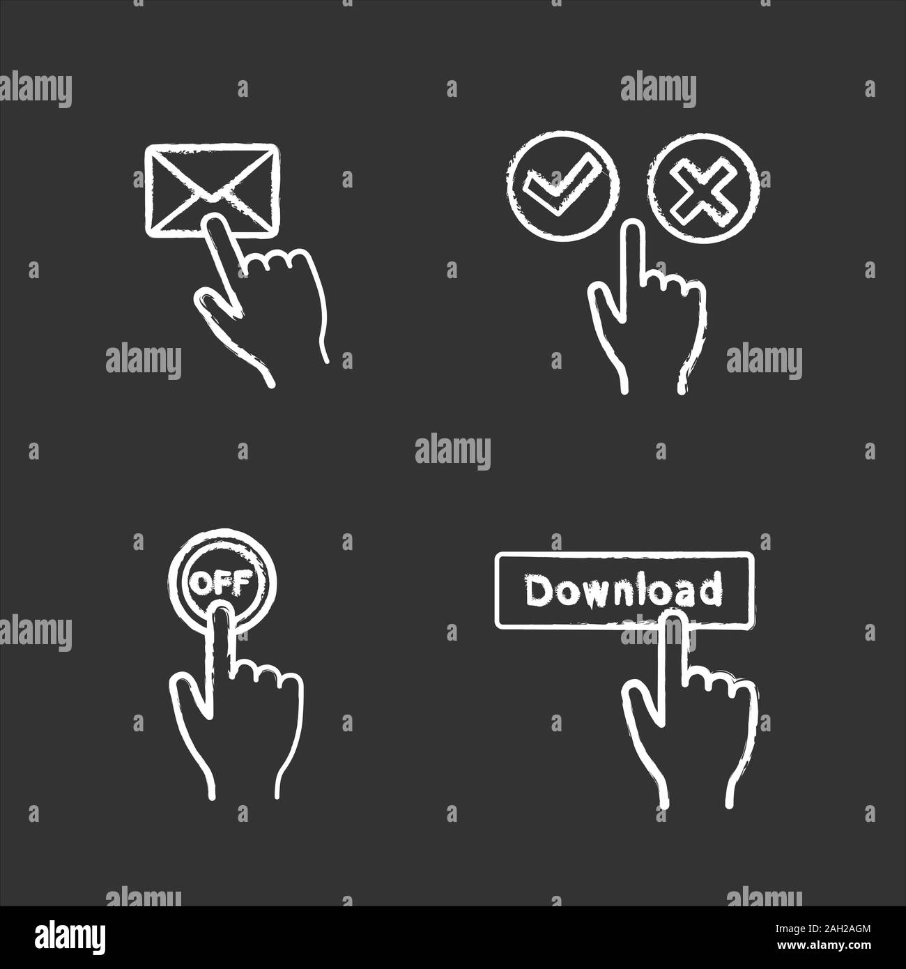 Hand cursor delete button hi-res stock photography and images - Alamy