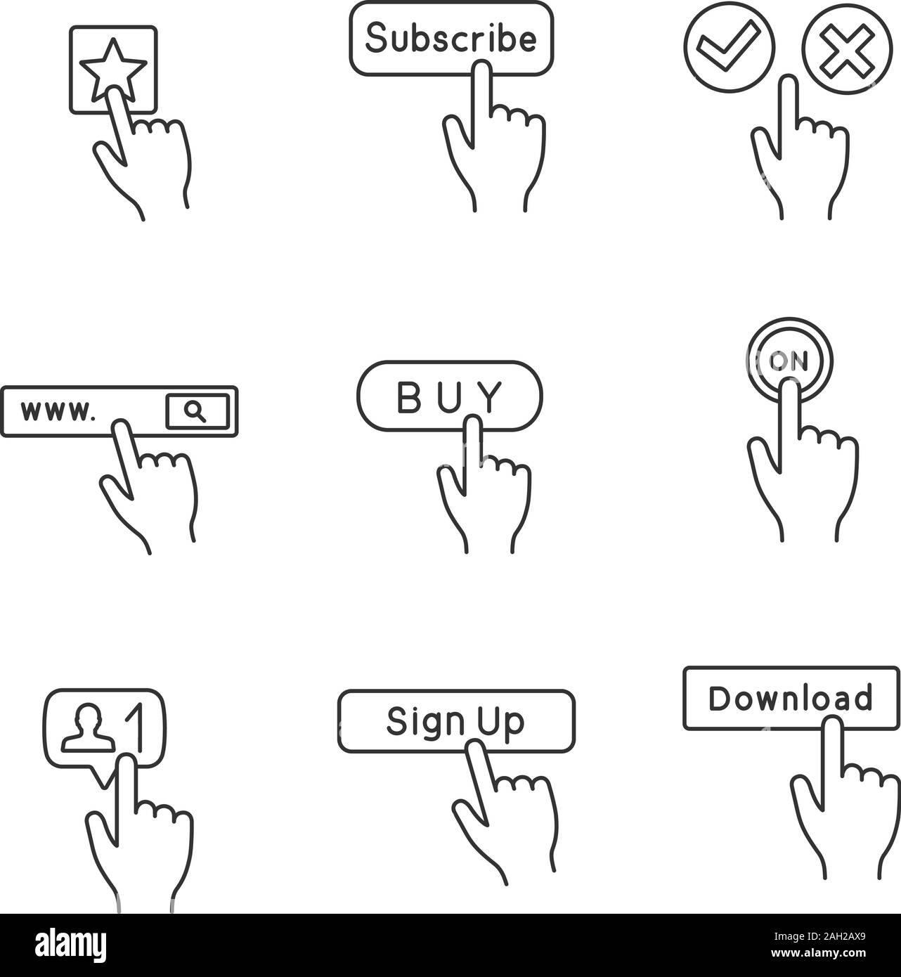 Follower sign hi-res stock photography and images - Alamy