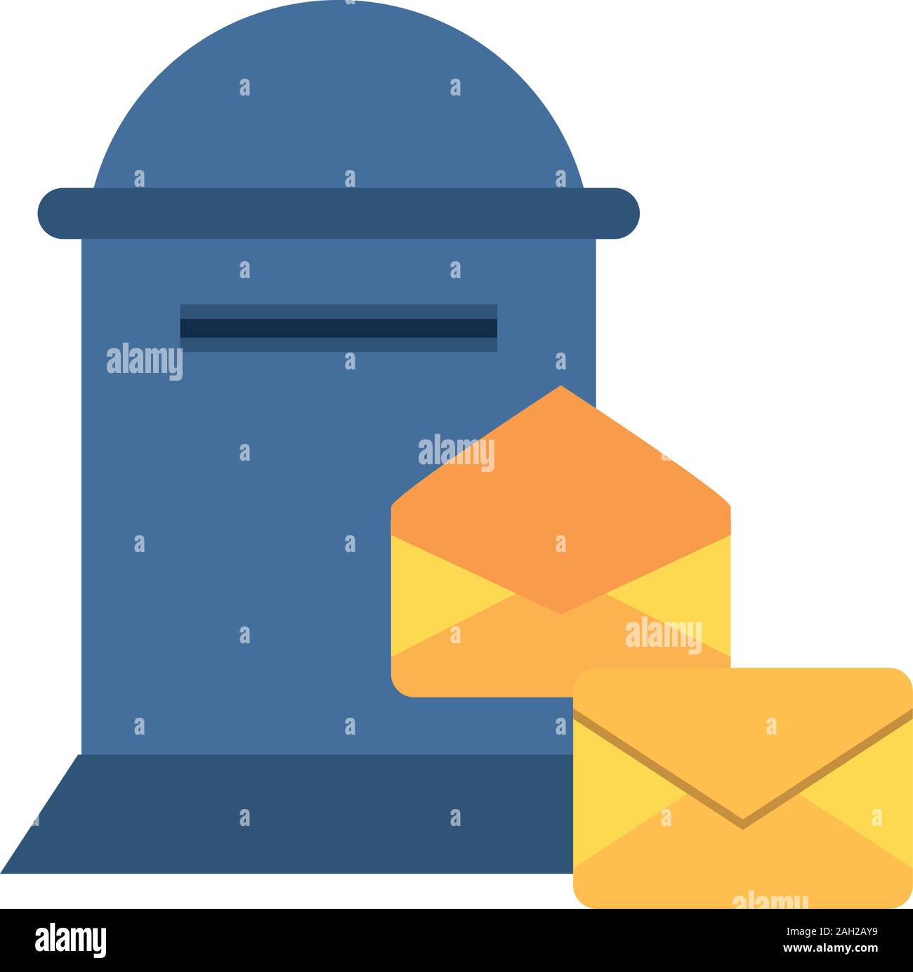 street mailbox postal service icon Stock Vector Image & Art - Alamy