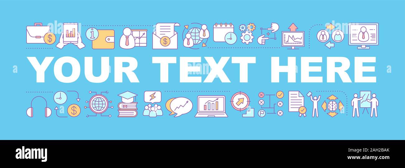 Self-education word concepts banner. Business development. Skill ...