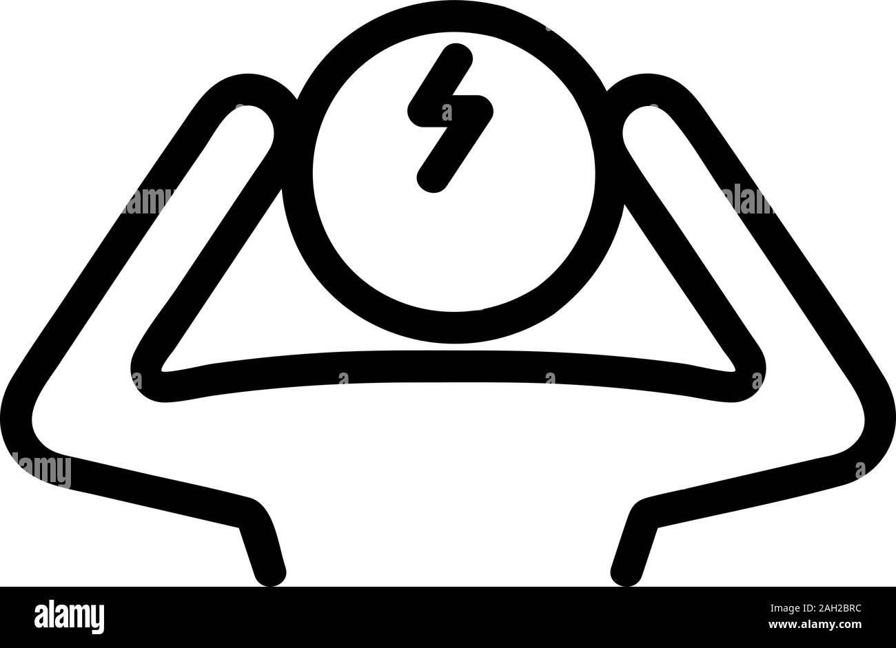 Headache icon vector. Isolated contour symbol illustration Stock Vector ...