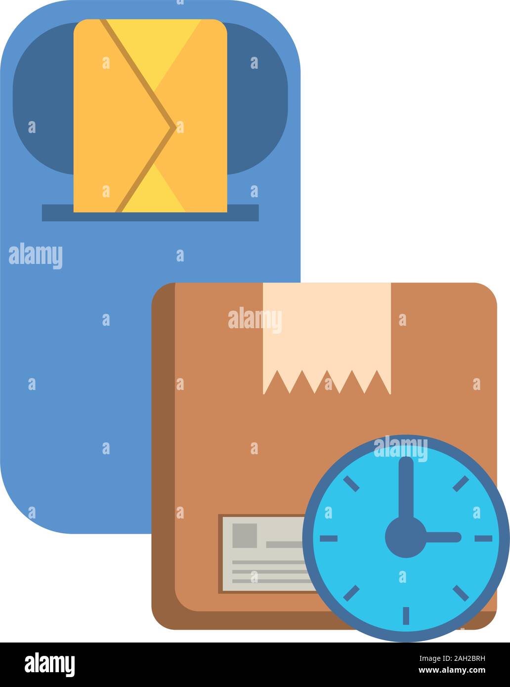watch with box carton postal service Stock Vector Image & Art - Alamy