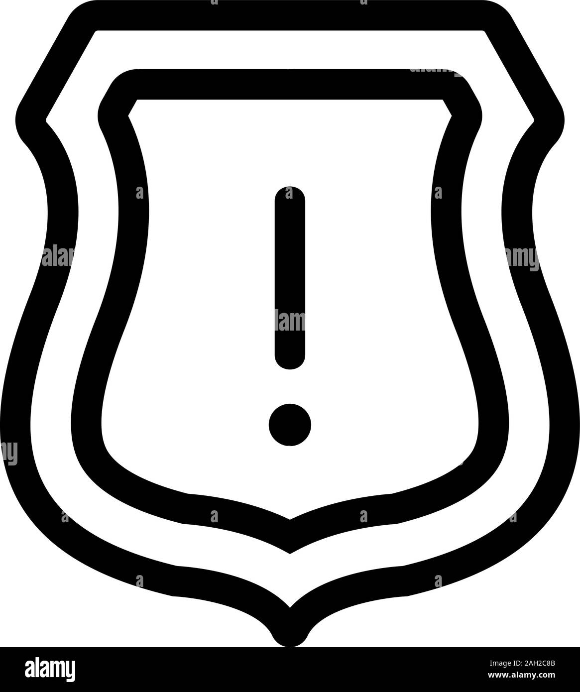 cyber attack icon vector. Isolated contour symbol illustration Stock ...