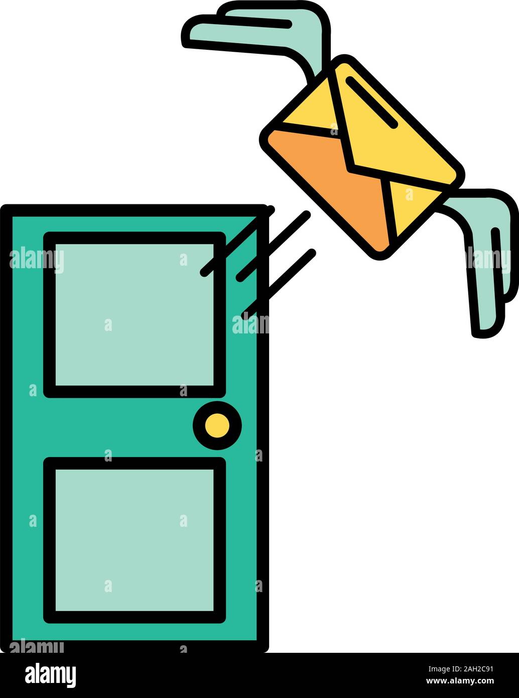 Envelope door Stock Vector Images - Alamy