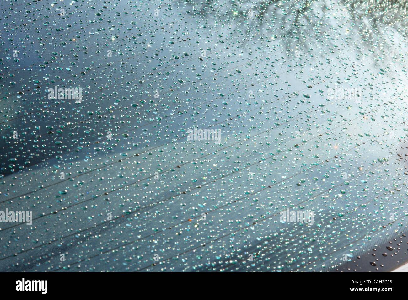 Rain drops on car's window Stock Photo - Alamy