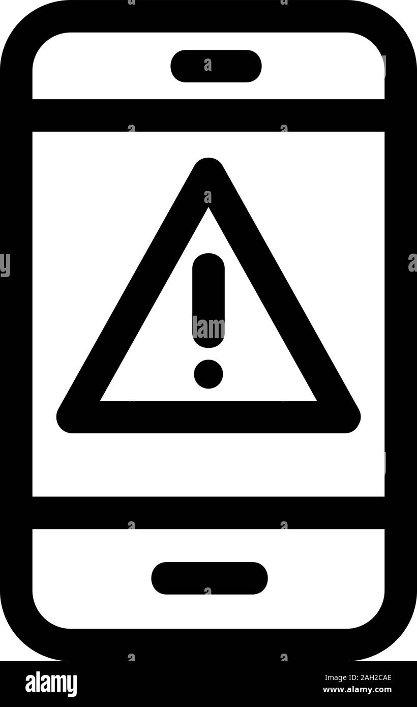 cyber attack icon vector. Isolated contour symbol illustration Stock ...