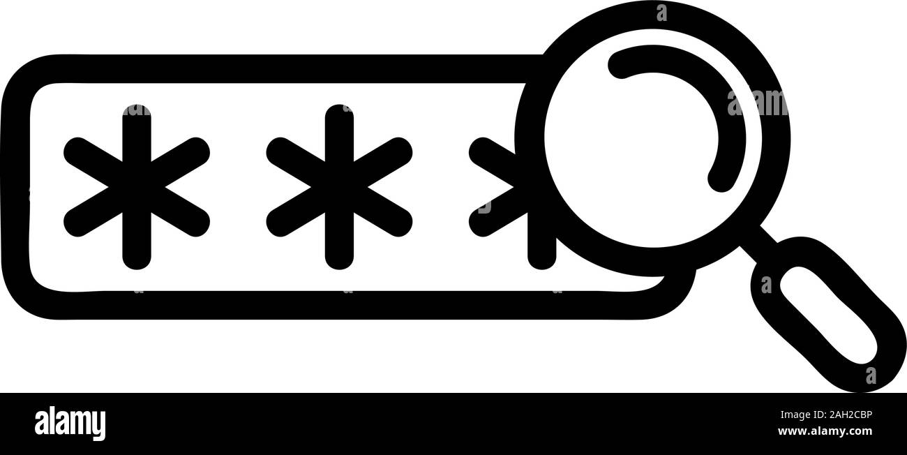 cyber attack icon vector. Isolated contour symbol illustration Stock ...
