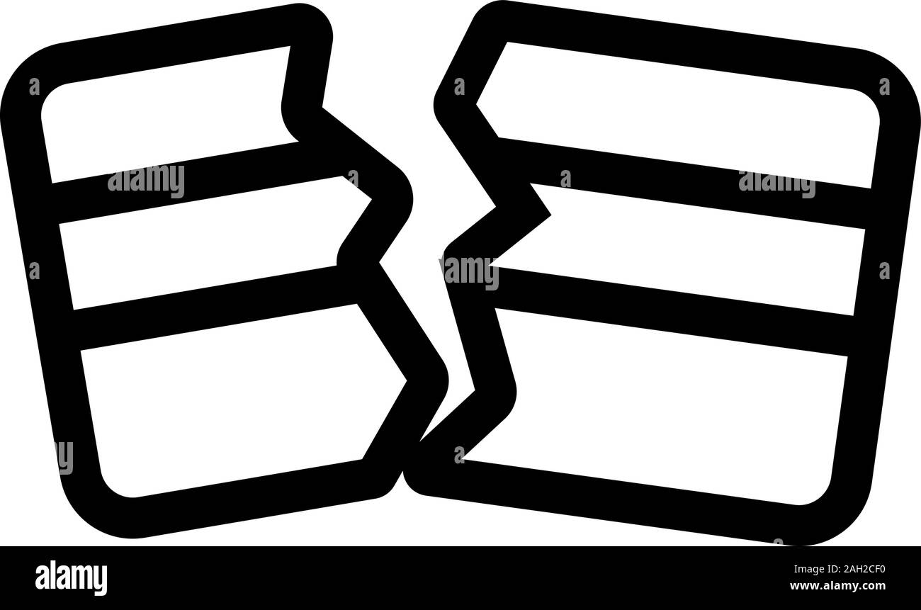 cyber attack icon vector. Isolated contour symbol illustration Stock ...