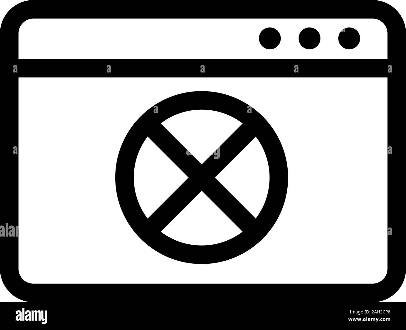 cyber attack icon vector. Isolated contour symbol illustration Stock ...