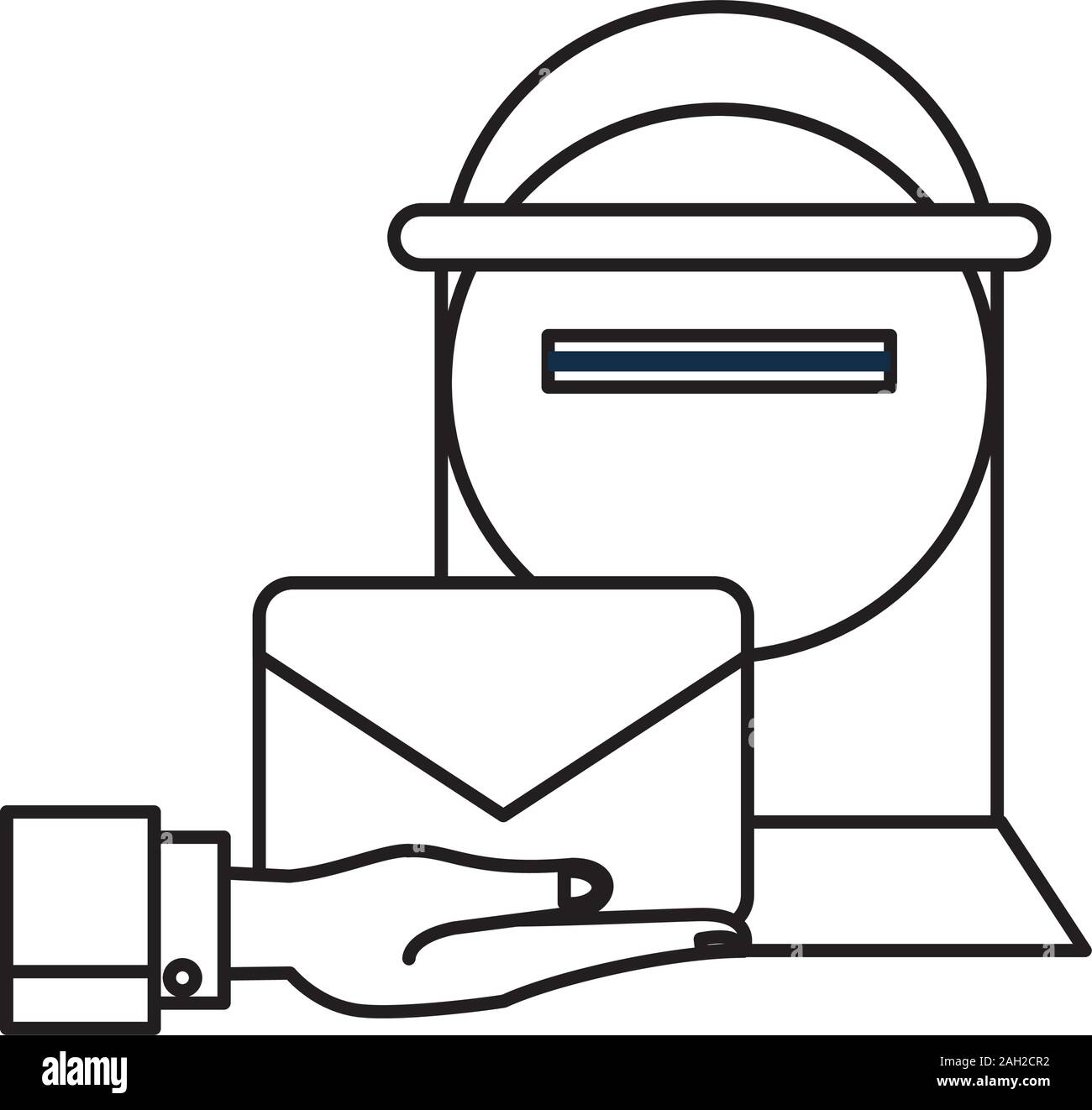 street mailbox postal service icon Stock Vector Image & Art - Alamy