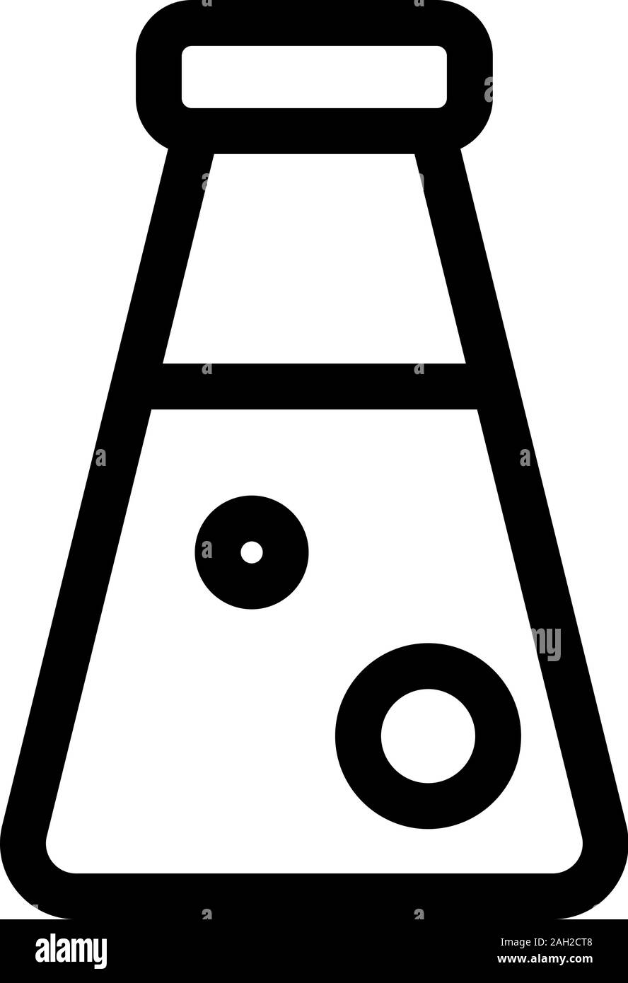The chemical composition of the vector icon. Isolated contour symbol ...