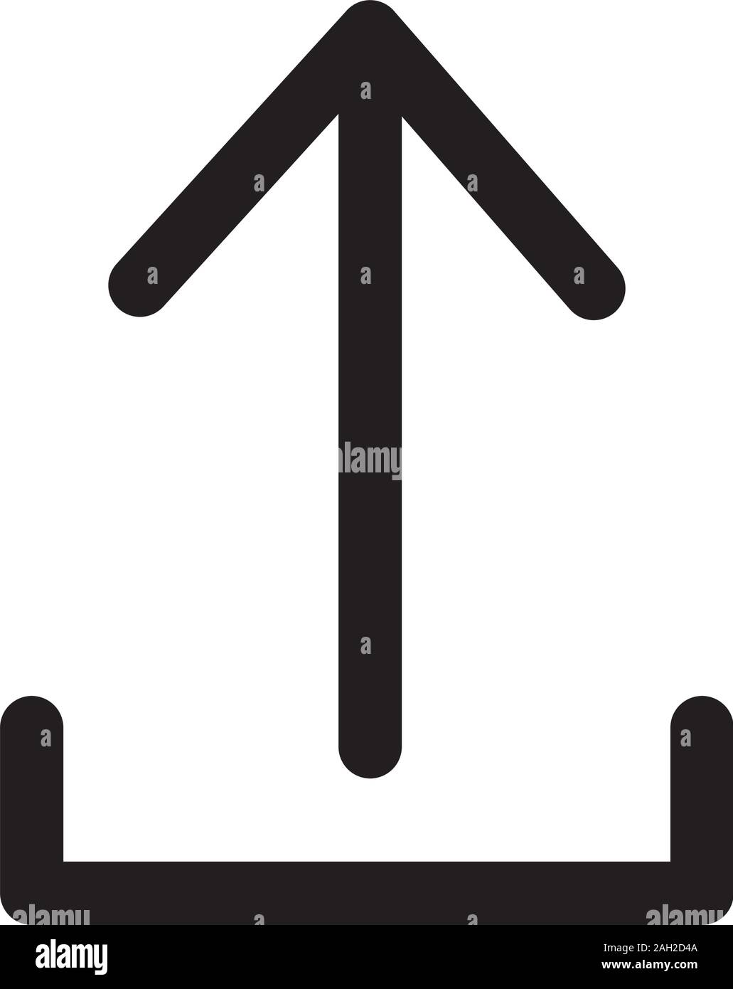 arrow upload sign isolated icon Stock Vector Image & Art - Alamy