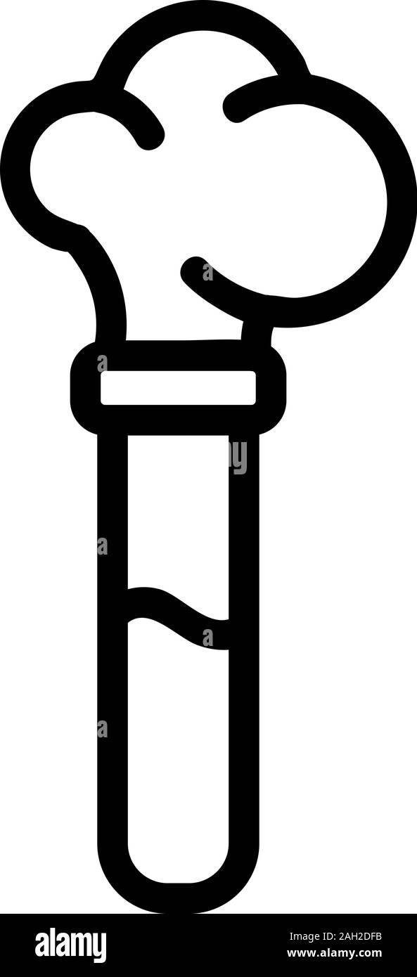 chemical reaction icon vector. Isolated contour symbol illustration ...