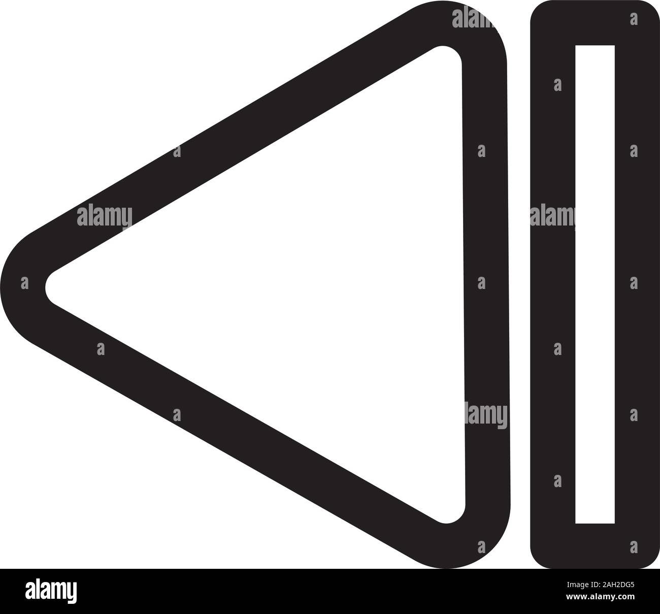 back user interface isolated icon Stock Vector Image & Art - Alamy