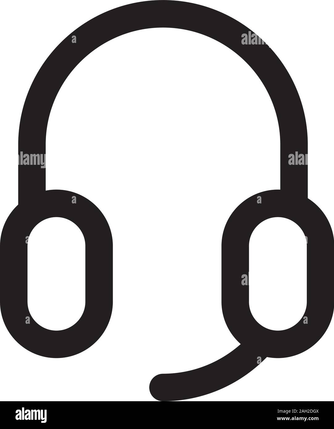 earphones audio device isolated icon Stock Vector Image & Art - Alamy