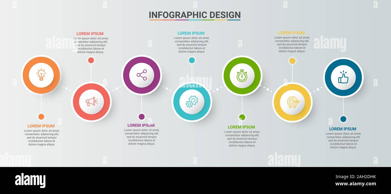 Business data visualization.Steps Process chart. Abstract elements of ...
