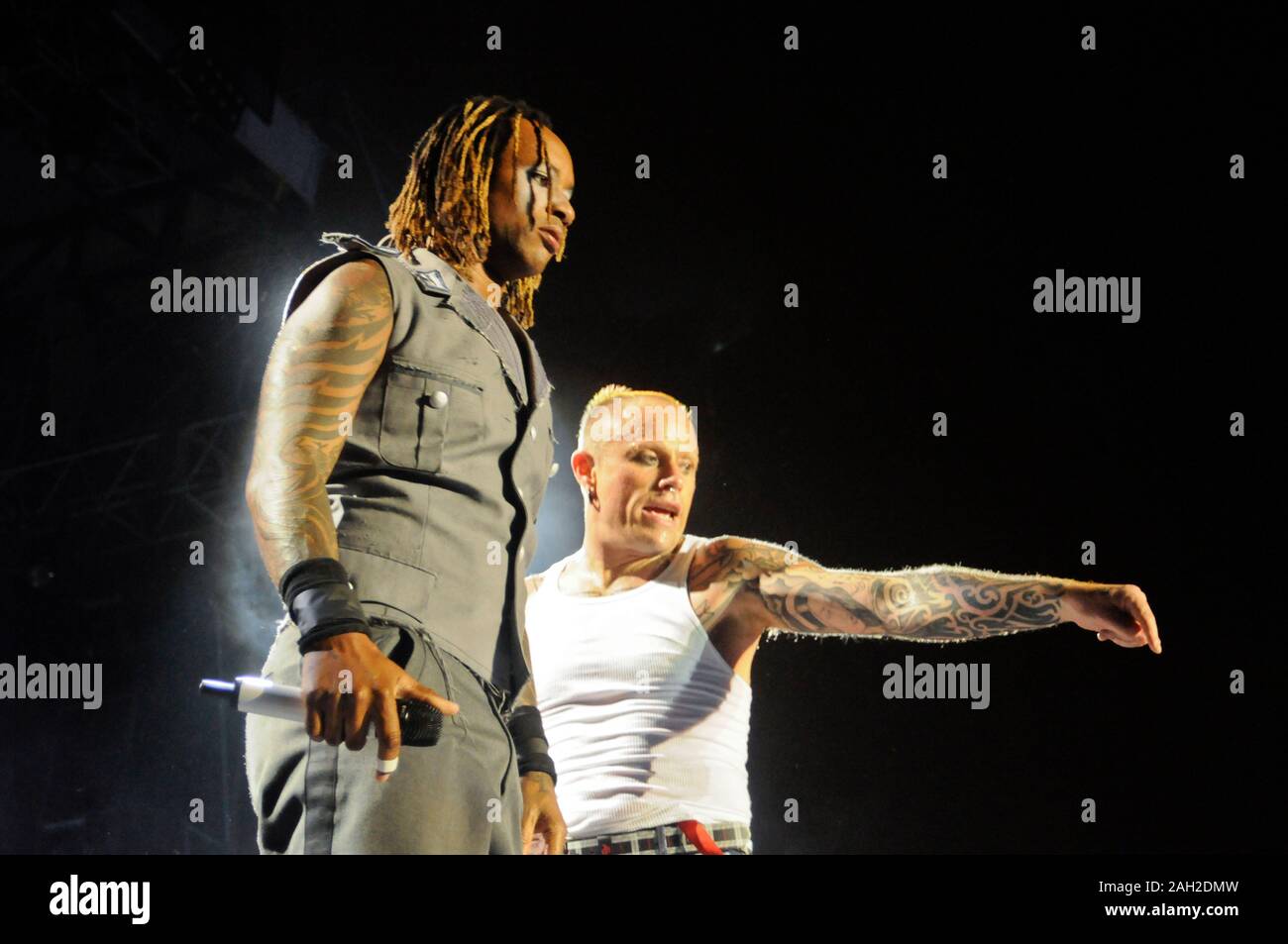 The Prodigy: Keith Flint and Maxim Stock Photo - Alamy