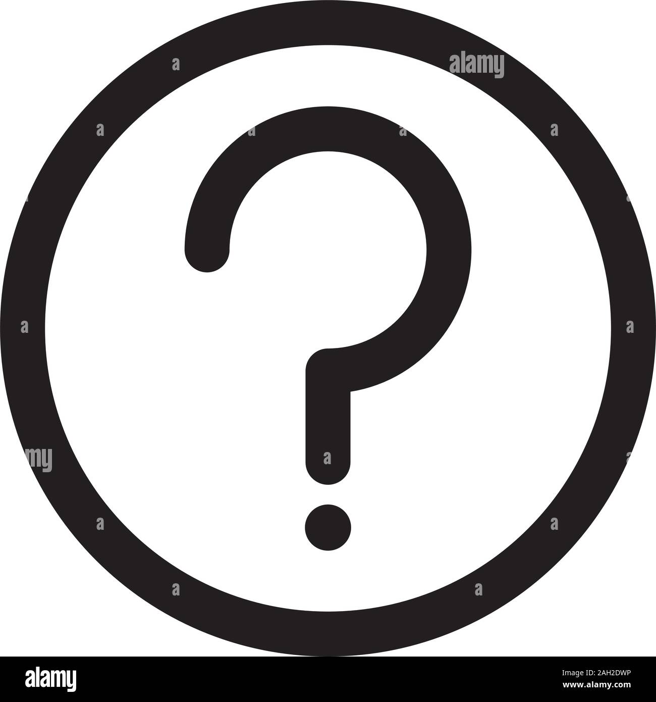 interrogation symbol ask isolated icon Stock Vector Image & Art - Alamy