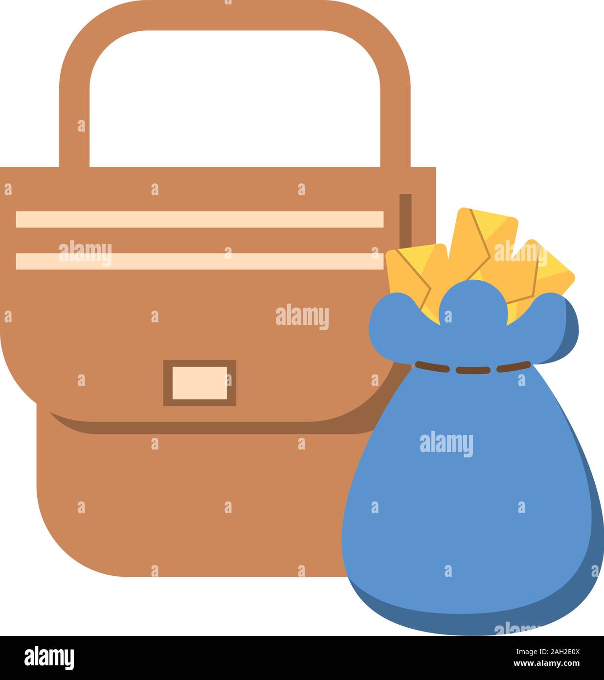 Sack of mail Stock Vector Images - Alamy
