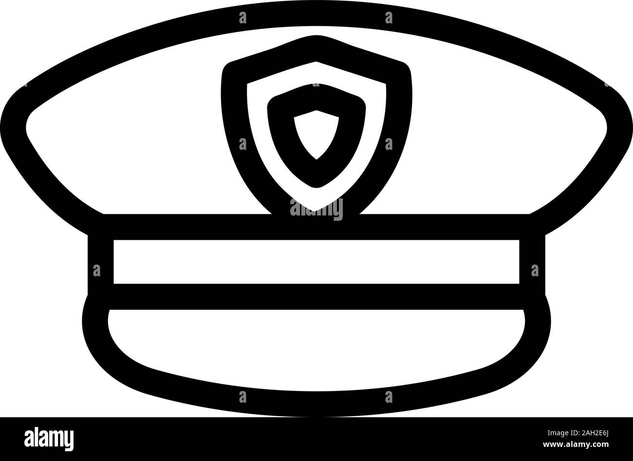 Police truck icon vector. Isolated contour symbol illustration Stock ...