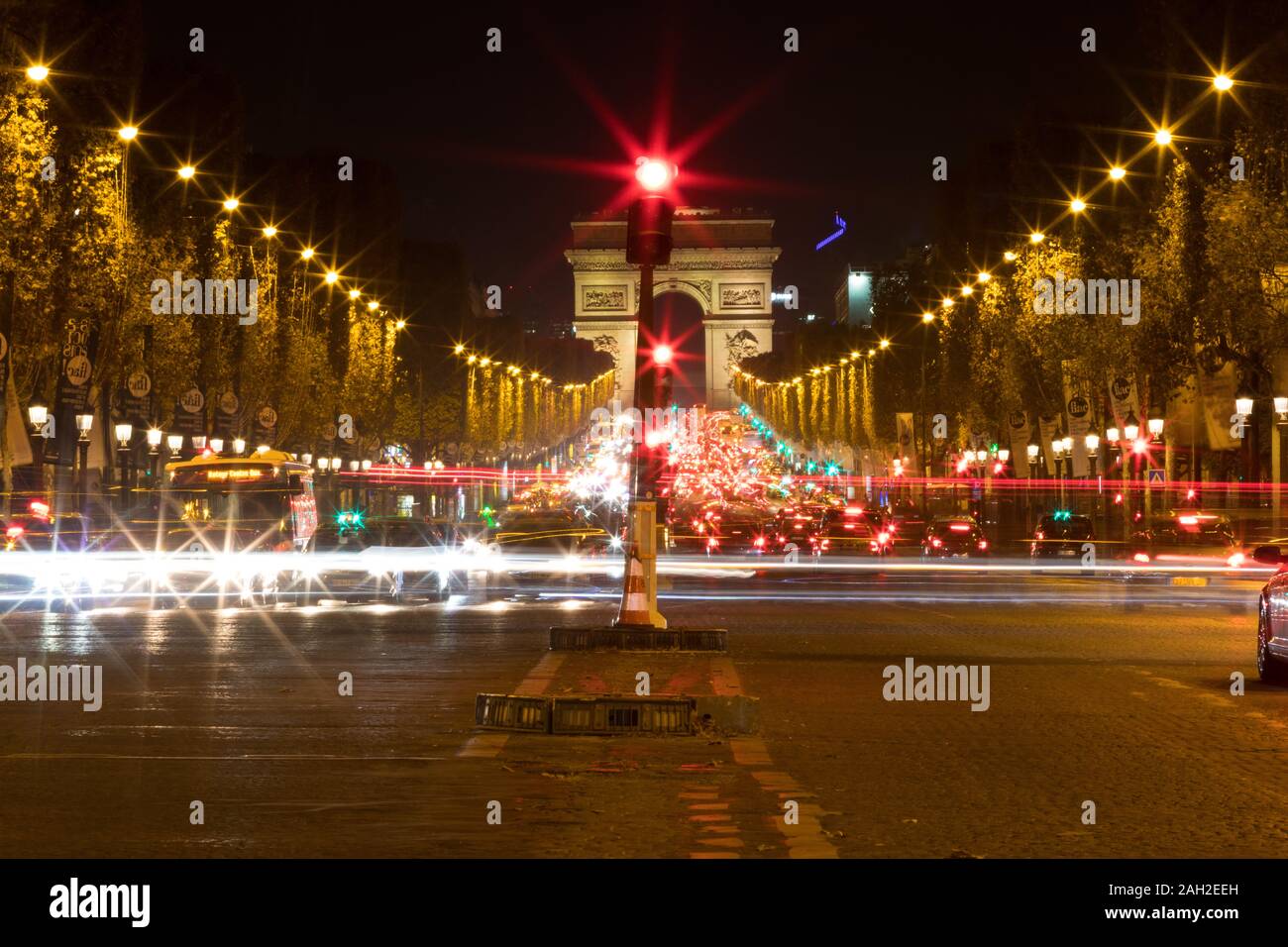 The Famous Arc de Triomphe in Paris, France in the Autumn of 2018 Stock ...
