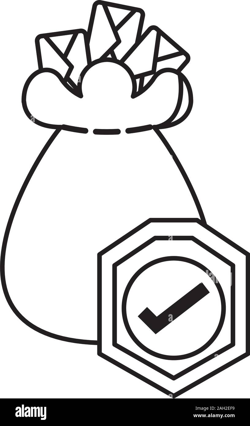 Postal sack Stock Vector Images - Alamy