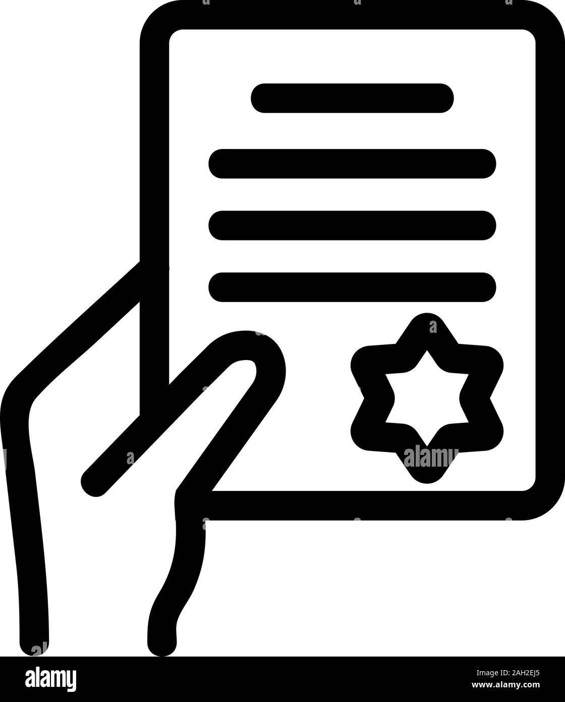 sentence in court icon vector. Isolated contour symbol illustration ...