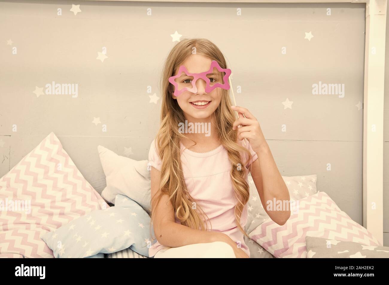 Shine bright like superstar. Slumber party accessories. Kid girl ...