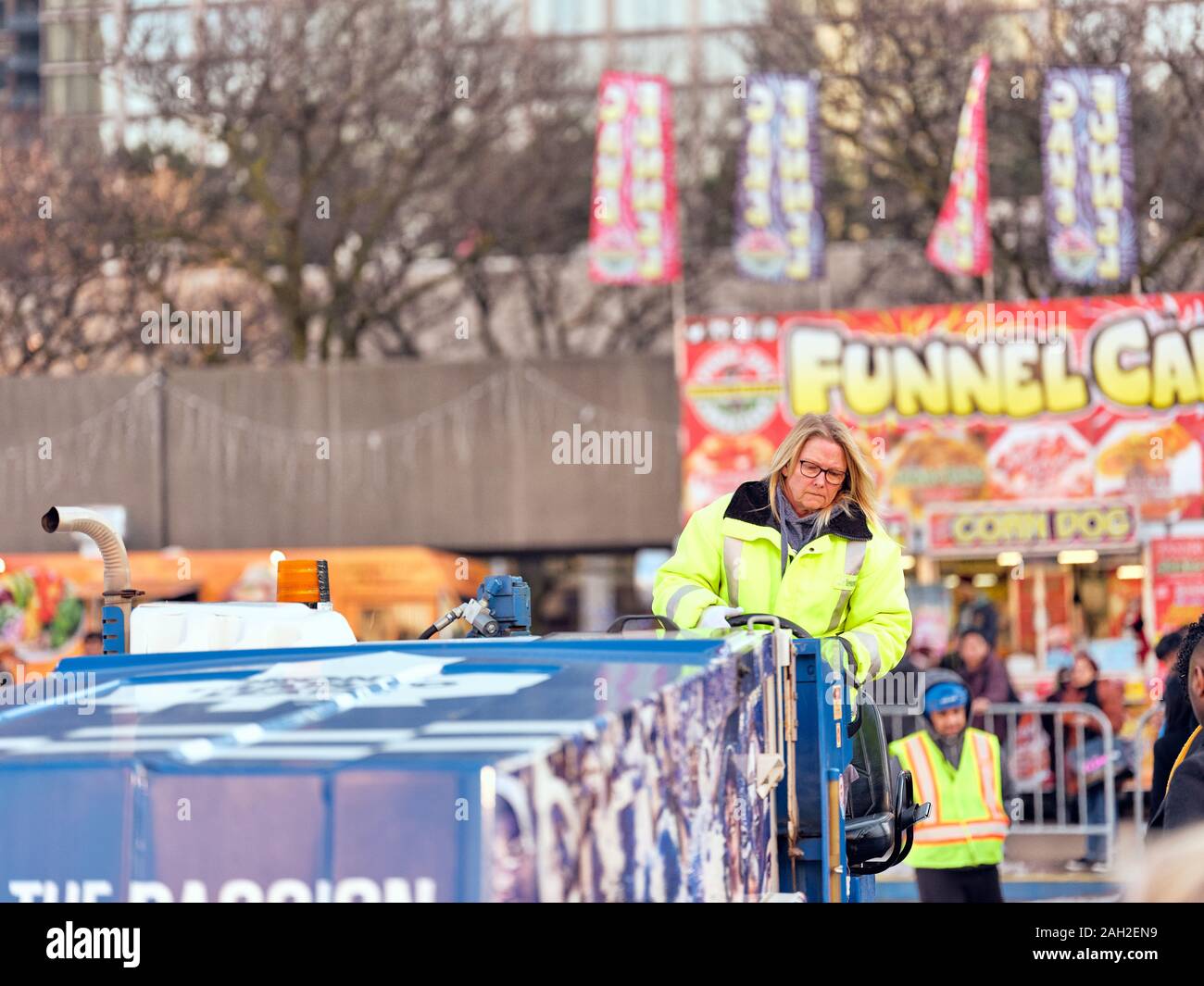 Toronto winter carnival in Nathan Phillips Square City Hall Stock Photo ...