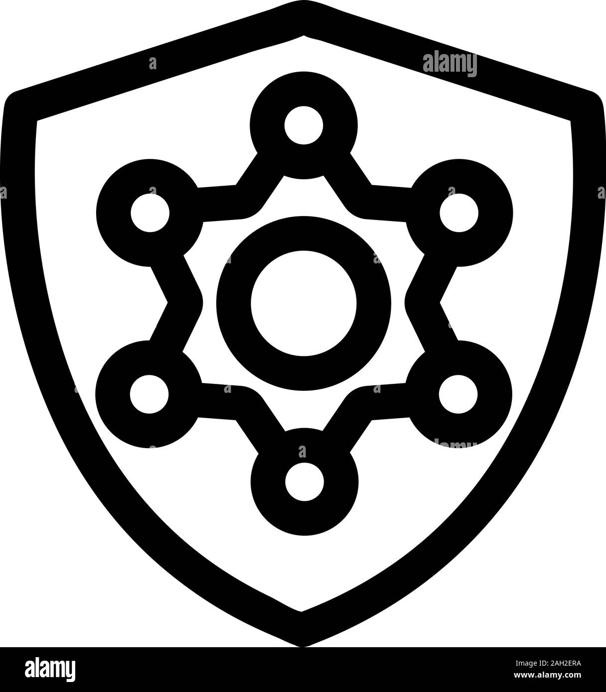 Police icon icon vector. Isolated contour symbol illustration Stock ...