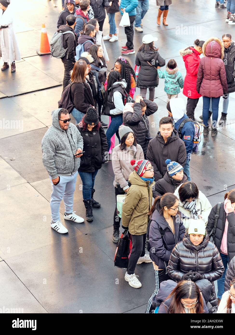 Toronto winter carnival in Nathan Phillips Square City Hall Stock Photo ...