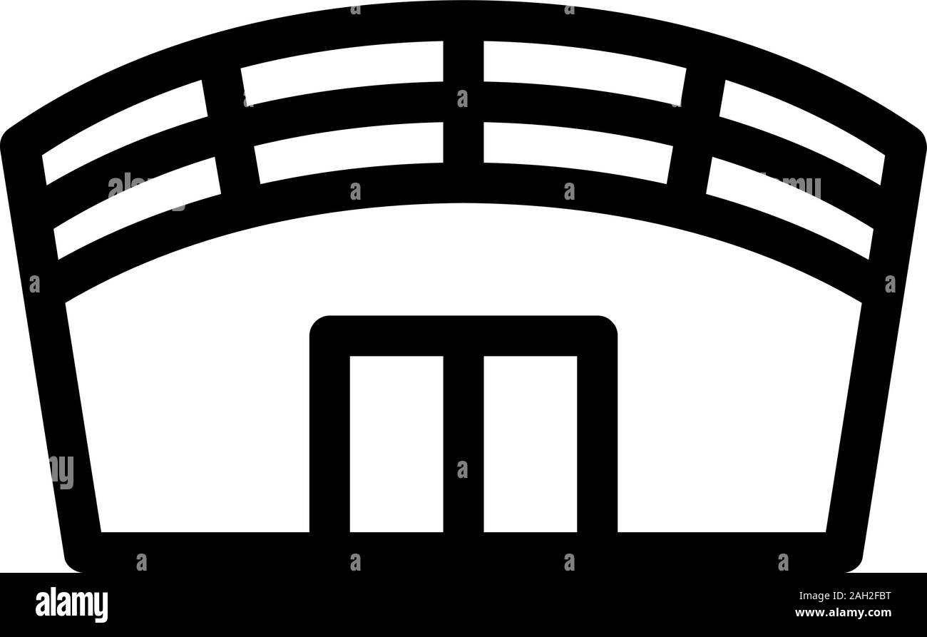 Stadium icon vector. Isolated contour symbol illustration Stock Vector ...