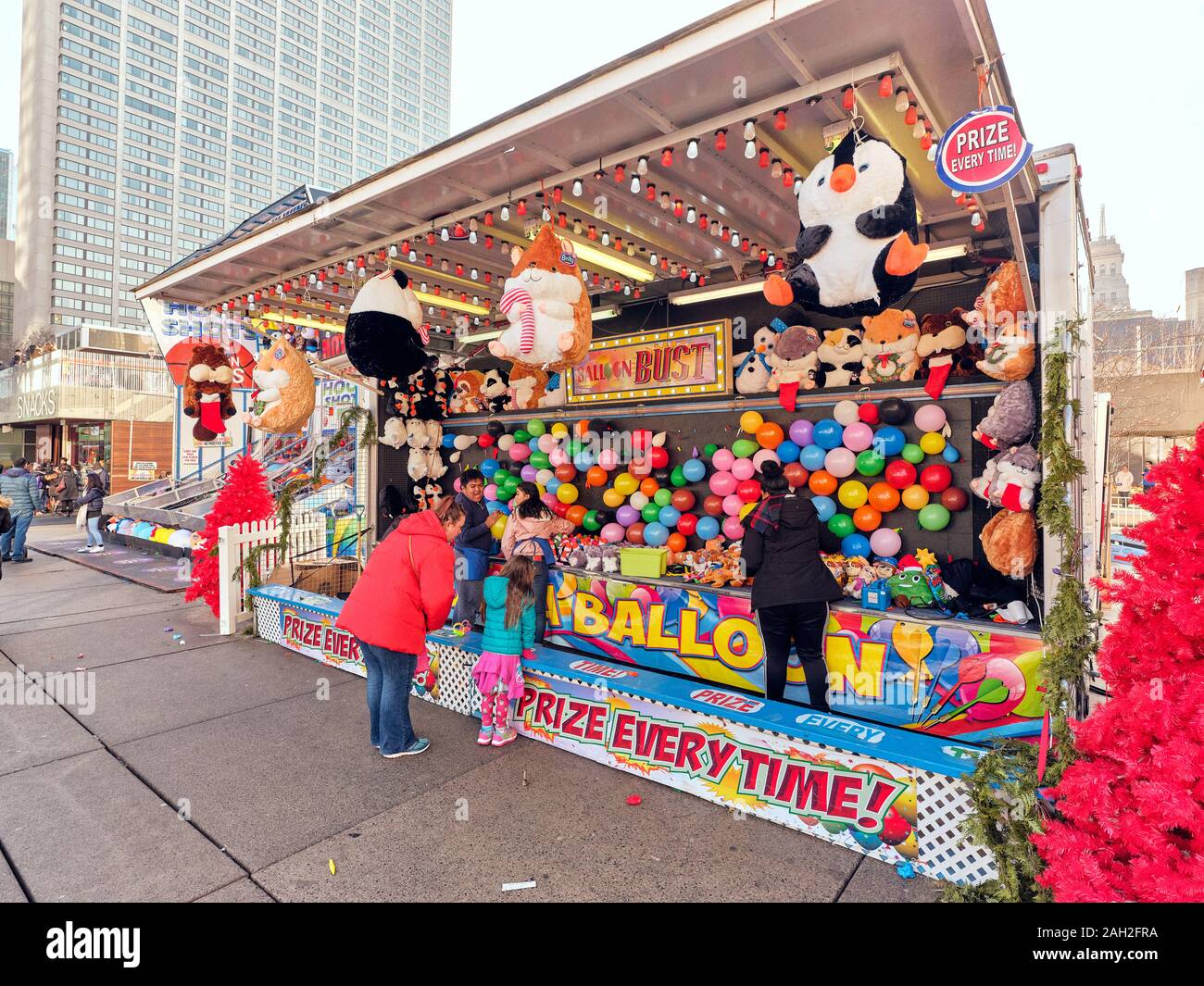 Toronto winter carnival in Nathan Phillips Square City Hall Stock Photo ...