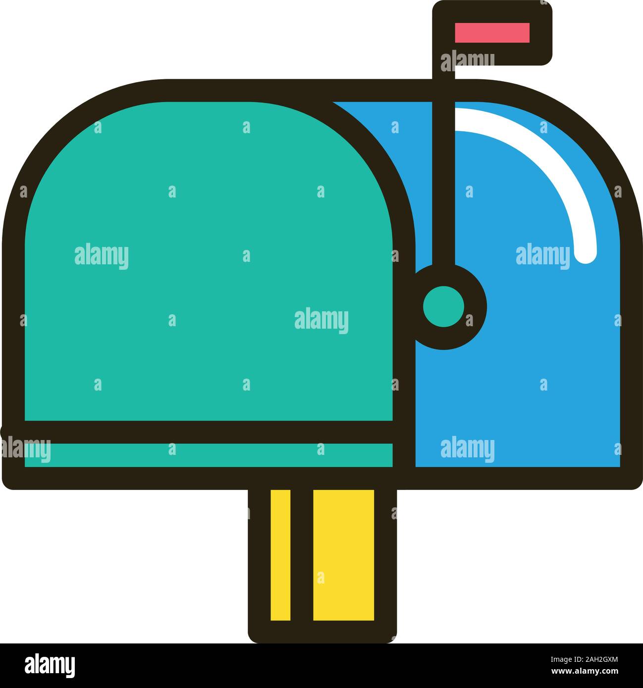 mail box postal service icon Stock Vector Image & Art - Alamy