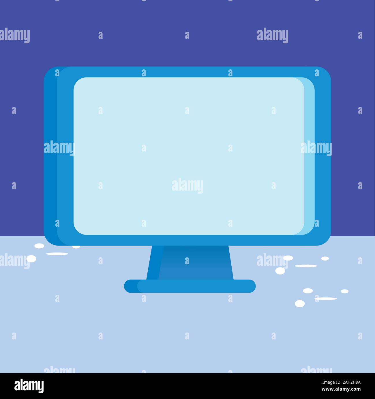 desktop computer display isolated icon Stock Vector Image & Art - Alamy