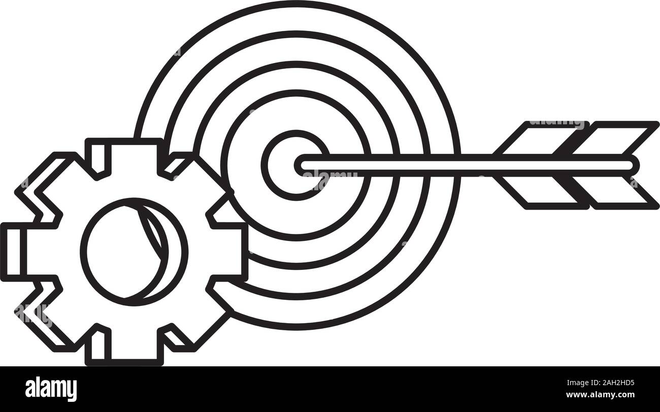 gear settings setup with target Stock Vector Image & Art - Alamy
