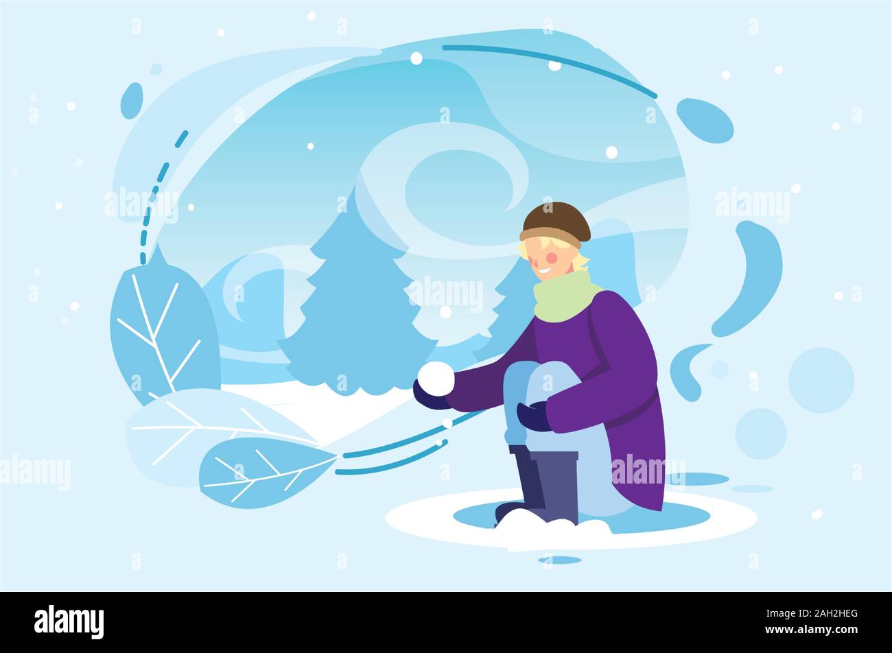 Male frozen landscape Cut Out Stock Images & Pictures - Alamy