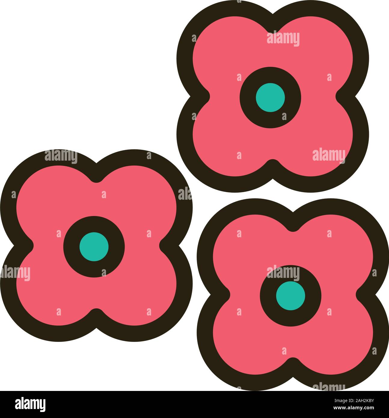 beautiful flower garden isolated icon Stock Vector Image & Art - Alamy
