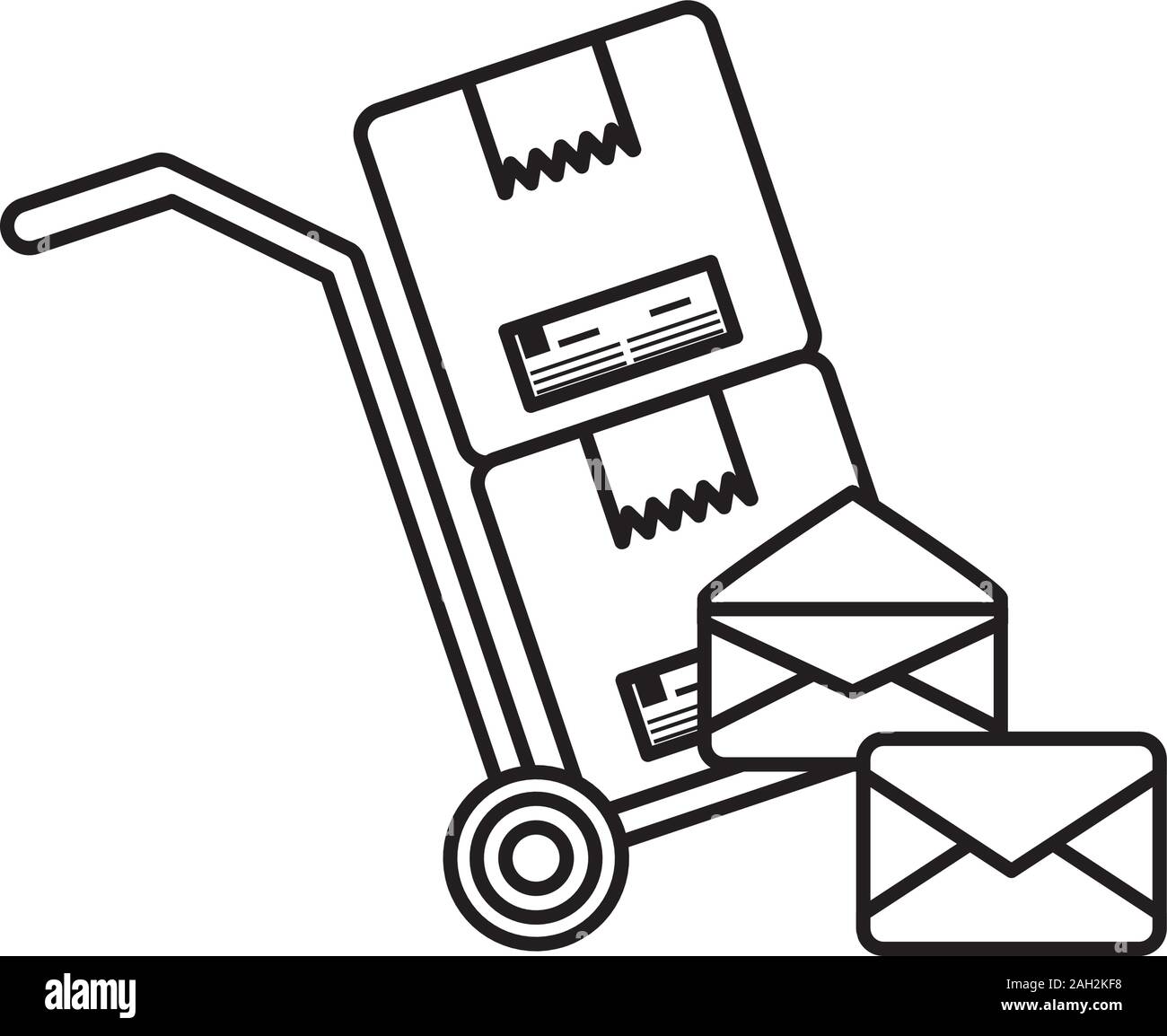 Cardboard with wheels Black and White Stock Photos & Images - Alamy