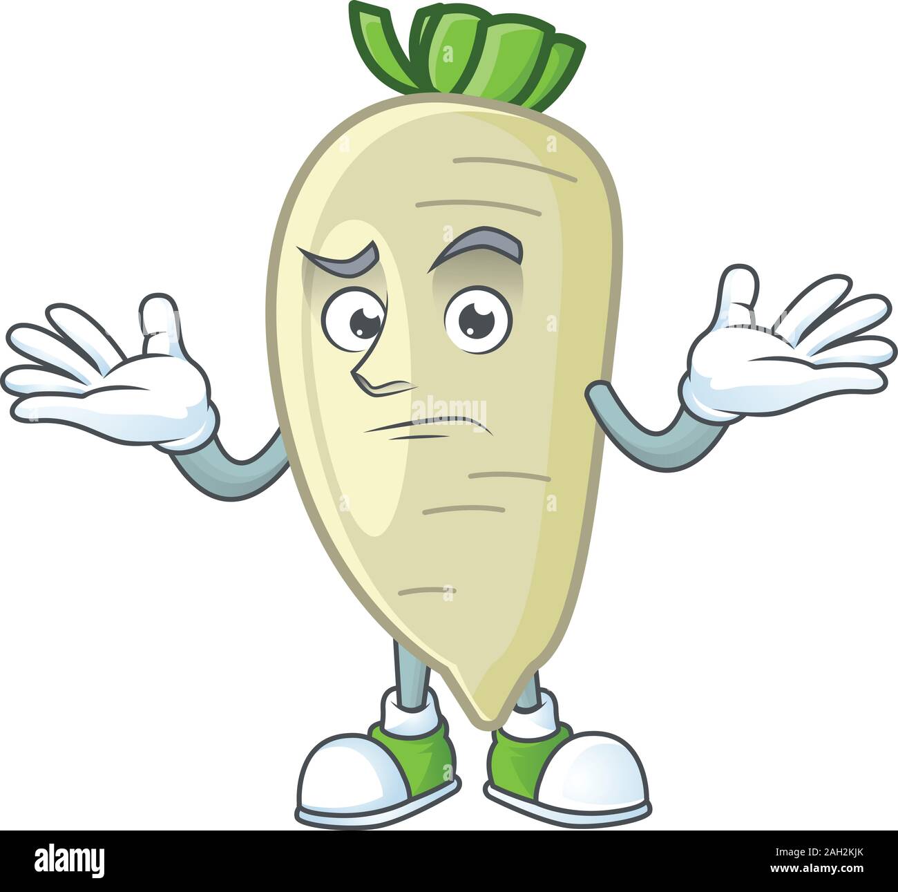 Daikon radishes Stock Vector Images - Alamy