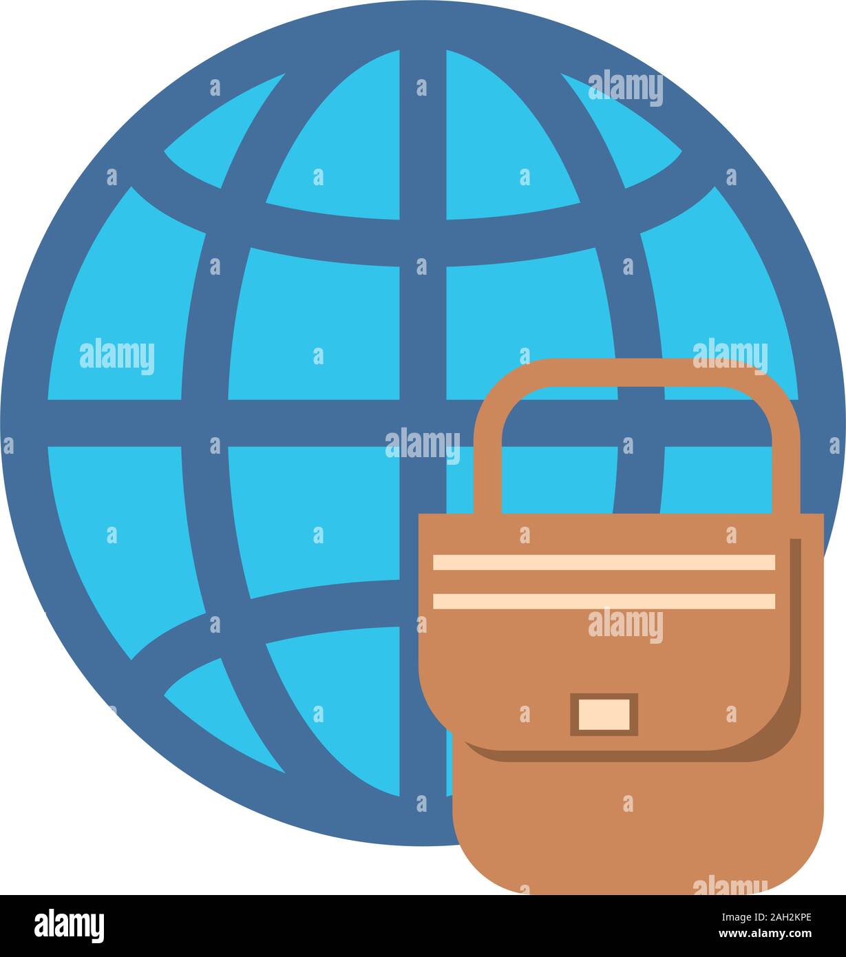 sphere planet browser with postal service Stock Vector Image & Art - Alamy