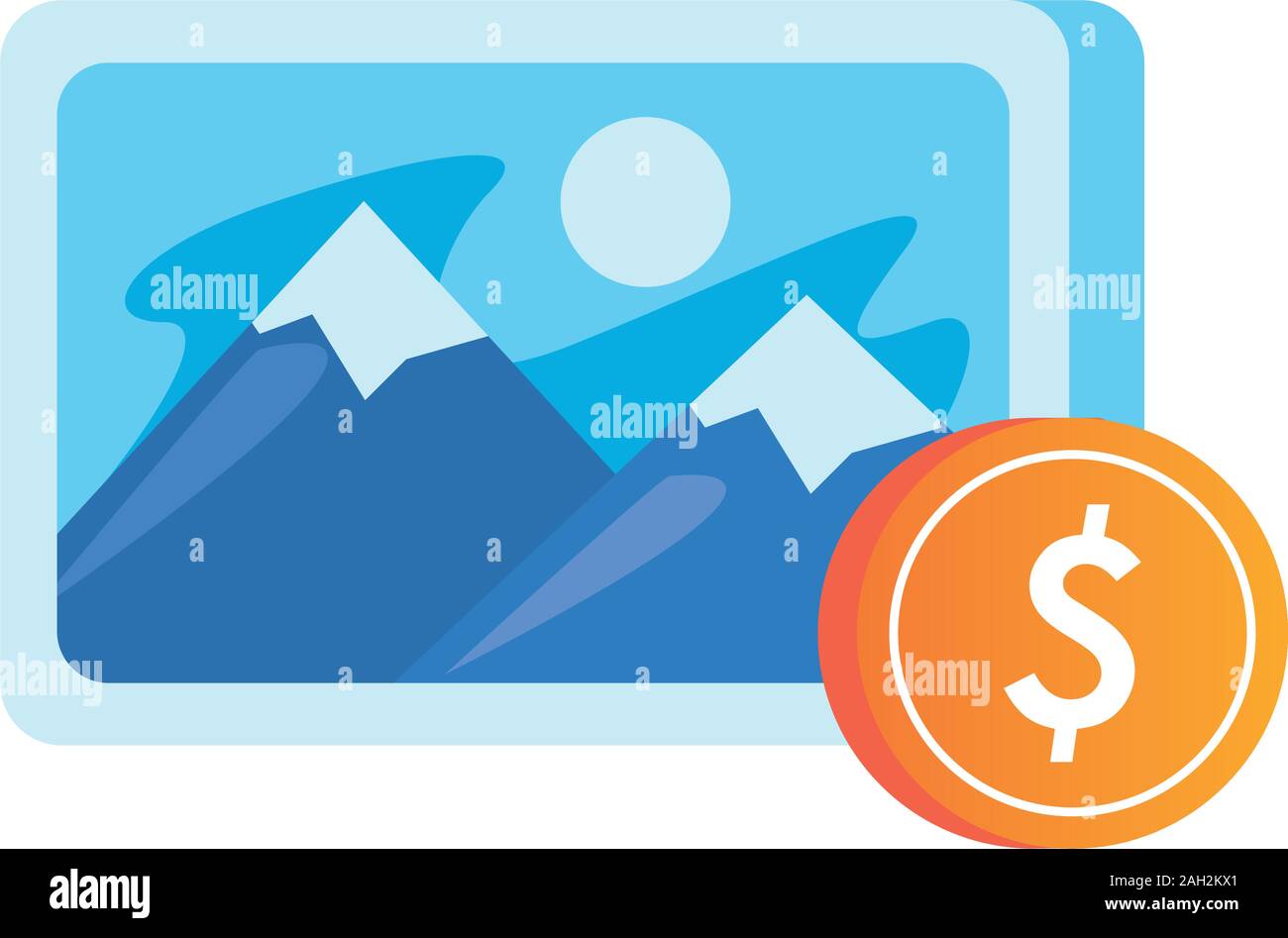 coin money dollar with picture file Stock Vector Image & Art - Alamy